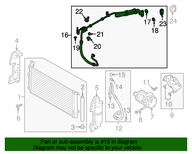 2018-2019 Hyundai Sonata Hose & Tube Assembly 97775-E6500 | Hyundai ...