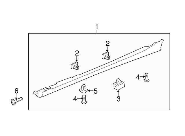 2011-2013 Kia Optima Rocker Panel Guard 87752-4U000 | OEM Parts Online