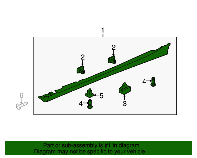 87752-2T100 - Rocker Molding 2011-2015 Kia Optima | Kia.Parts Store