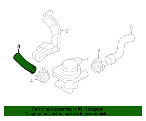 06E-121-088-B - Hose 2012-2015 Audi A6 Quattro | Audi OEM Parts