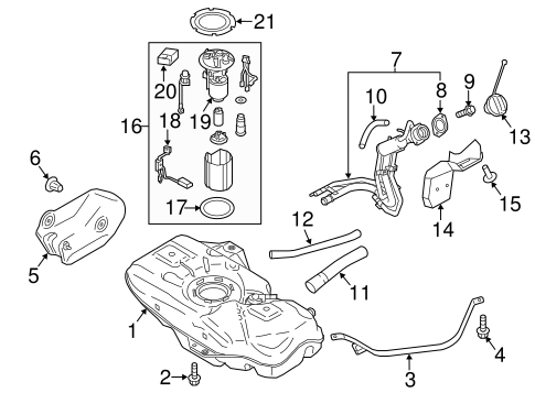 Fuel System Components for 2017 Mitsubishi Mirage G4 | Mitsubishi ...