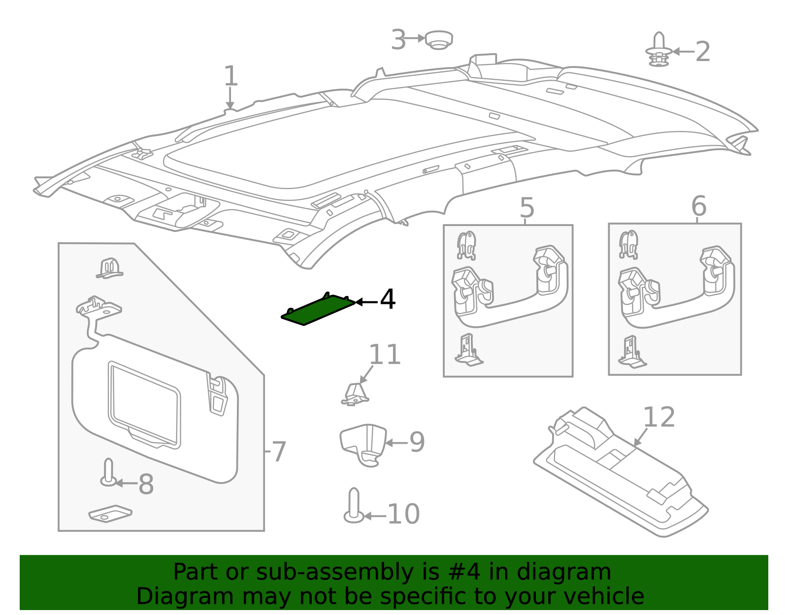 Genuine OEM Ford Part - Louver LC5Z-78280B62-PF | Genuine OEM Ford ...
