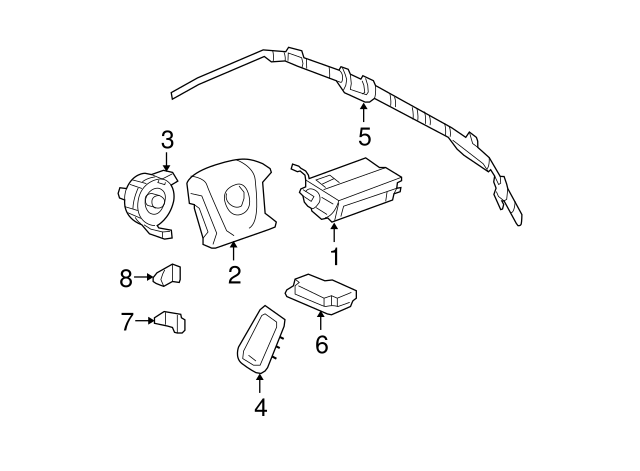 19180232 - Steering Wheel Airbag Coil 2006-2011 GM | AutoNationParts.com