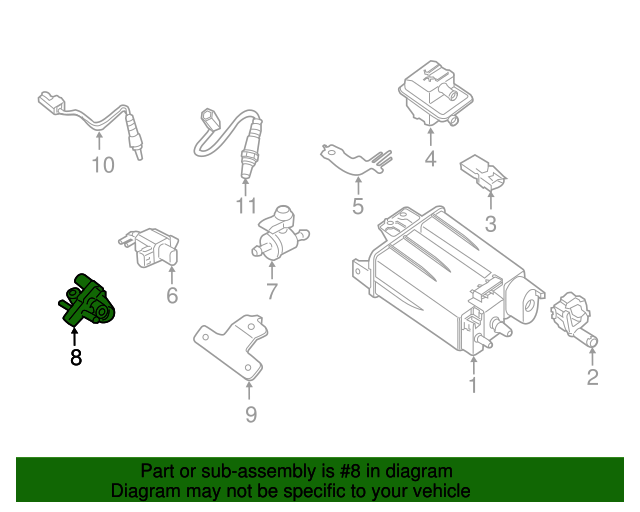 2014-2023 Nissan Purge Valve 14930-JA10E | OEM Parts Online