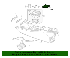 167-810-83-01 - Console Lid 2020-2023 Mercedes-Benz | AutoNationParts.com