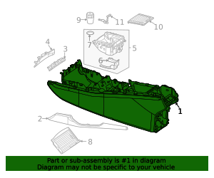 2020 Mercedes-Benz Center Console 167-680-74-03-7Q14 | AutoNationParts.com