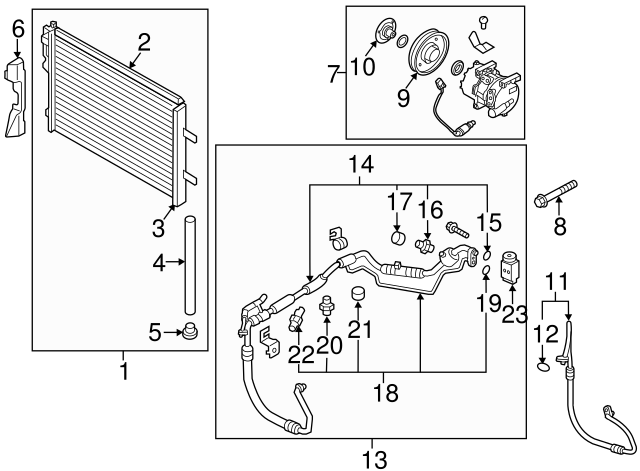 97606-1R000 - Condenser 2012-2013 Kia Rio | Kia.Parts Store