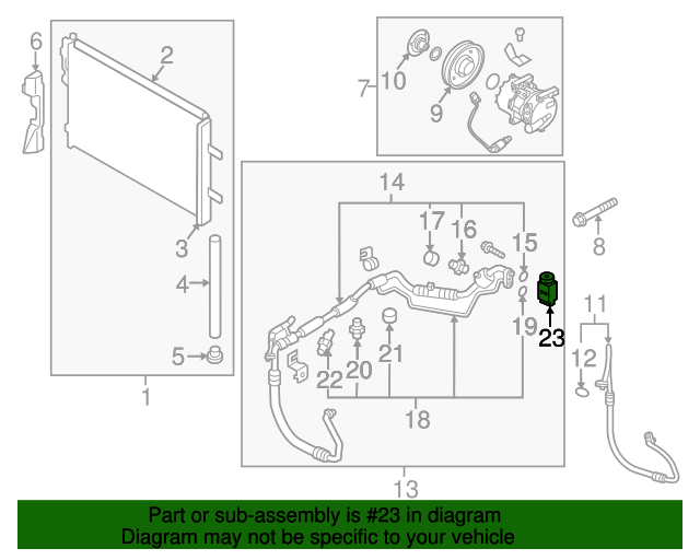 97626-1W100 - A/C Expansion Valve 2013 Kia Rio | Kia.Parts Store