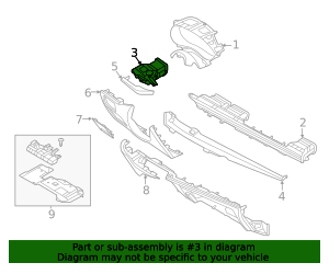 97480-T1000-4X - Duct Assembly Side Air Vent Left-hand 2021-2024 ...