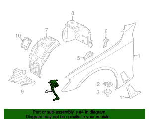 Genuine BMW 41-35-7-413-402 | Fender Front Bracket | FREE Shipping on ...