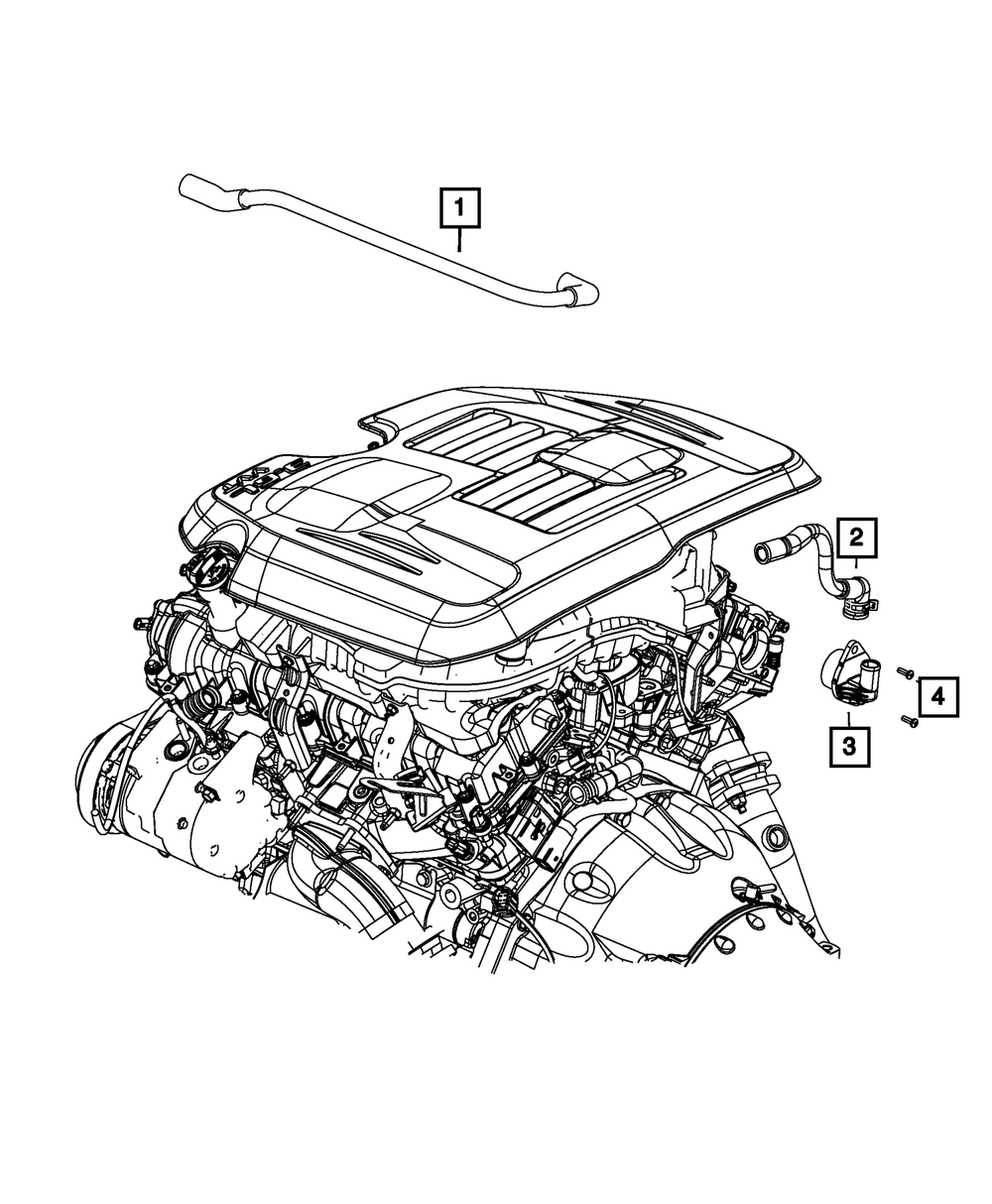 2013-2019 Mopar PCV Hose 68105837AA | Mopar.com National eStore