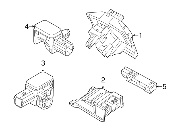 2011-2013 Ford Transit Connect Sdm Module 9T1Z-14B321-B | TascaParts.com