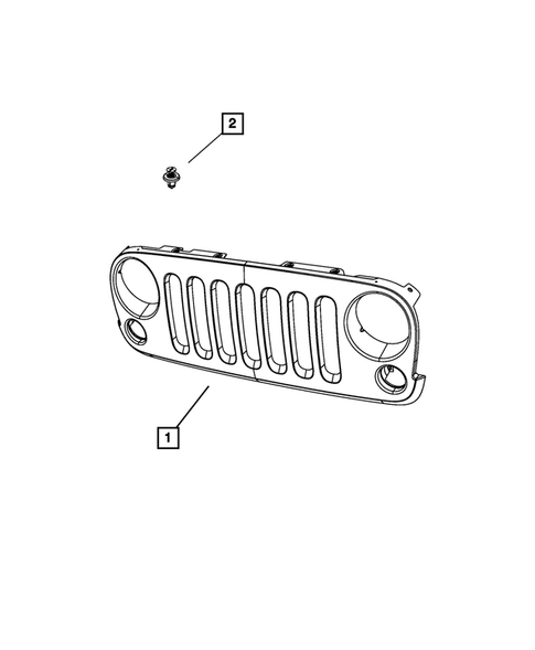 Grilles for 2012 Jeep Wrangler | Mopar Estores