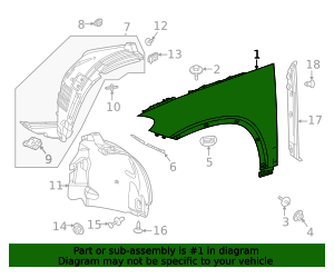 167-880-16-09 - Fender 2024 Mercedes-Benz | Mercedes-Benz USA Parts