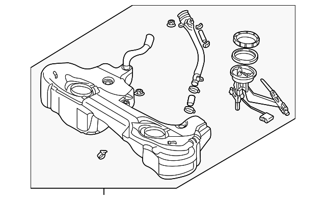 16116766940 - 1999-2006 BMW Plastic Fuel Tank With Left 161010 (16-11-6 ...