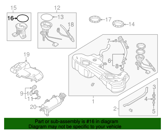 16111184084 - 1997-2006 BMW Seal (16-11-1-184-084) | BMW of South ...