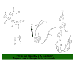 2018-2022 GMC Terrain Lock Rod 84361884 | GMPartsDirect.com