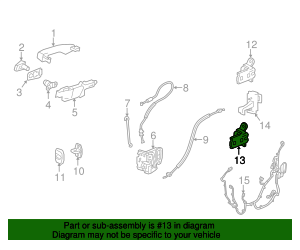 2016-2025 GM Front Door Hinge 13583618 GM | GMPartsDirect.com