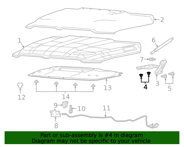 2017-2020 Mopar Hinge Nut 6511637AA | TascaParts.com