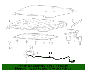 2019 Ram 1500 Release Cable 68311132AA | TascaParts.com