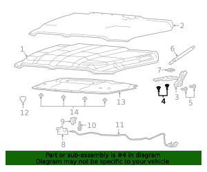 2017-2020 Mopar Hinge Nut 6511637AA | TascaParts.com