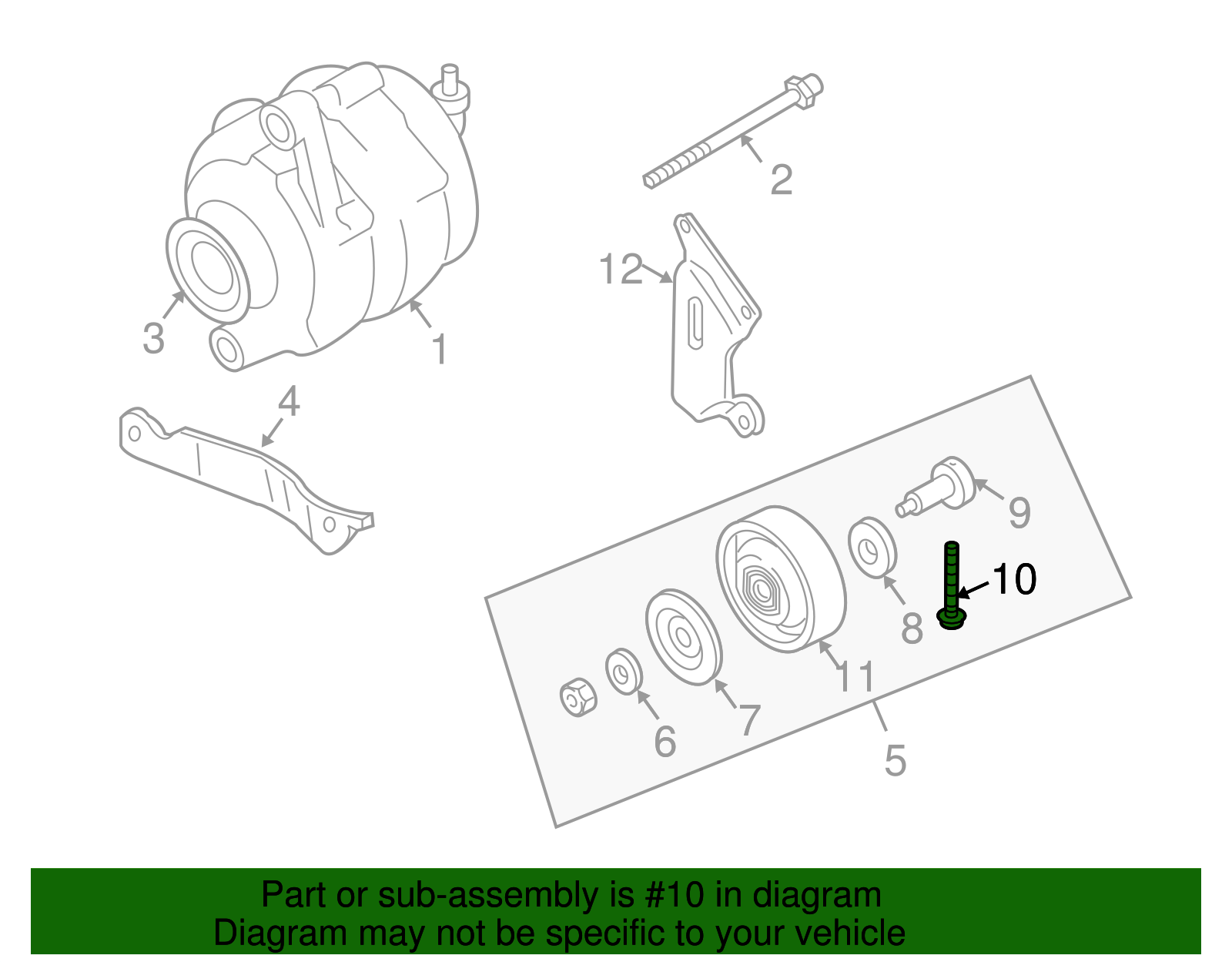 11948-AL50A - Pulley Assembly Bolt 2001-2008 Infiniti | INFINITI Parts ...