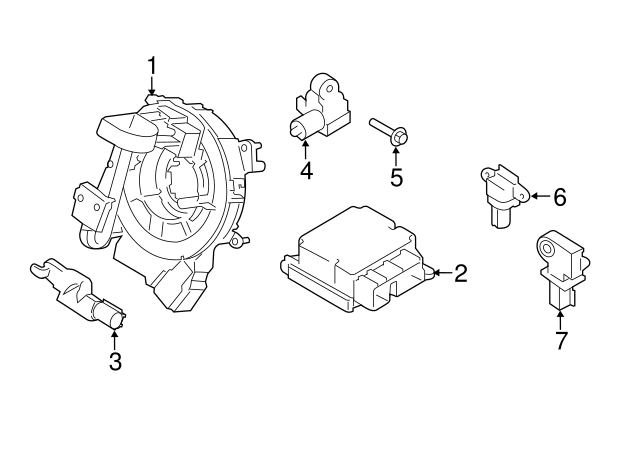 Genuine OEM Ford Part - Air Bag Impact Sensor L1TZ-14B004-A | Genuine OEM Ford Parts & Accessories