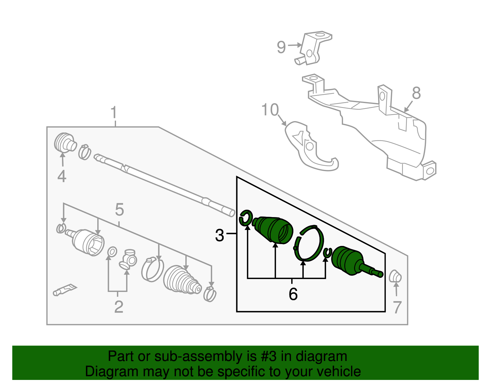 44014-SDC-A02 - High-Quality Outer Joint for 2003-2007 Honda Accord ...