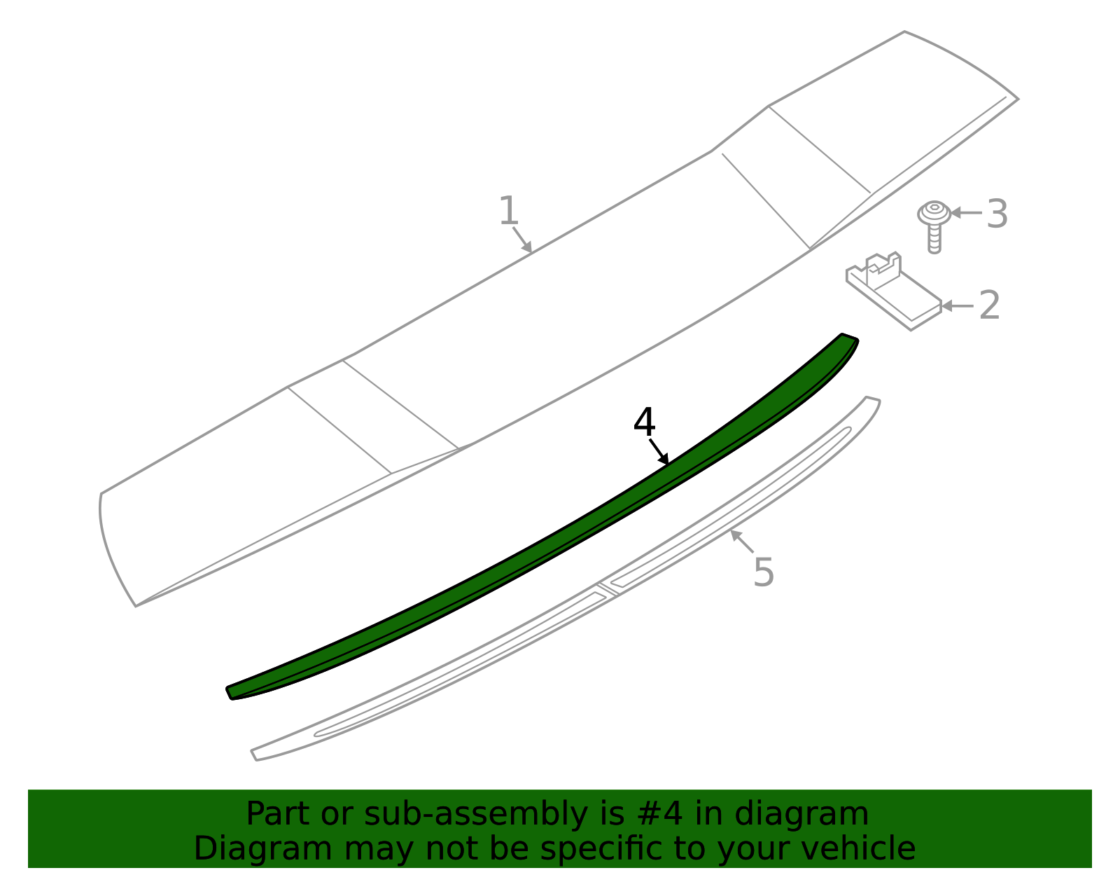 2020-2024 BMW X4 | Rear Spoiler | 51628075685 | BMW OEM Parts Store