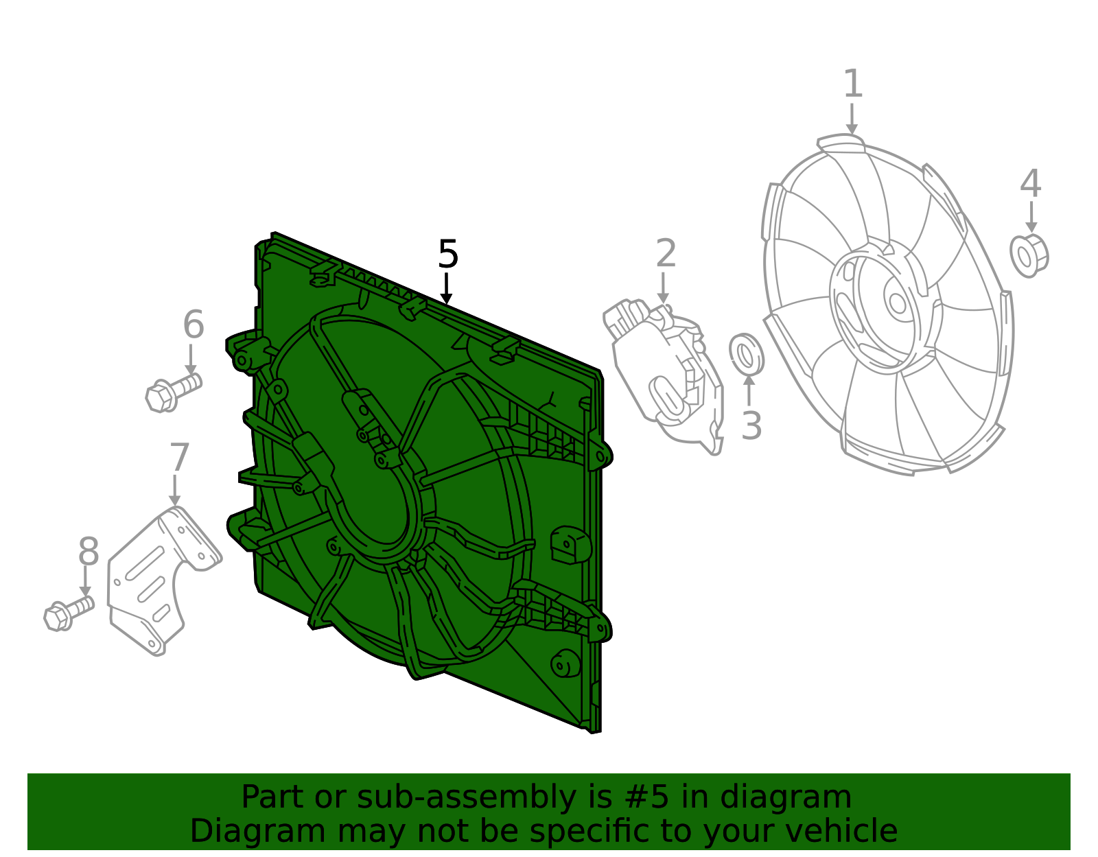 19015-5BA-A01 - Fan Shroud 2016-2021 Honda Civic | Honda Parts Online