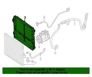 099-505-01-41 - A/C Condenser Mount 2013-2020 Mercedes-Benz | Mercedes ...