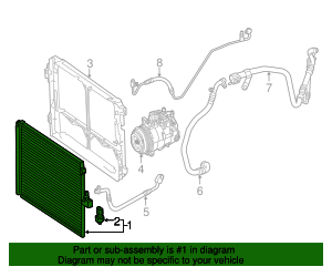 099-500-15-54 - A/C Condenser 2013-2020 Mercedes-Benz | AutoNationParts.com