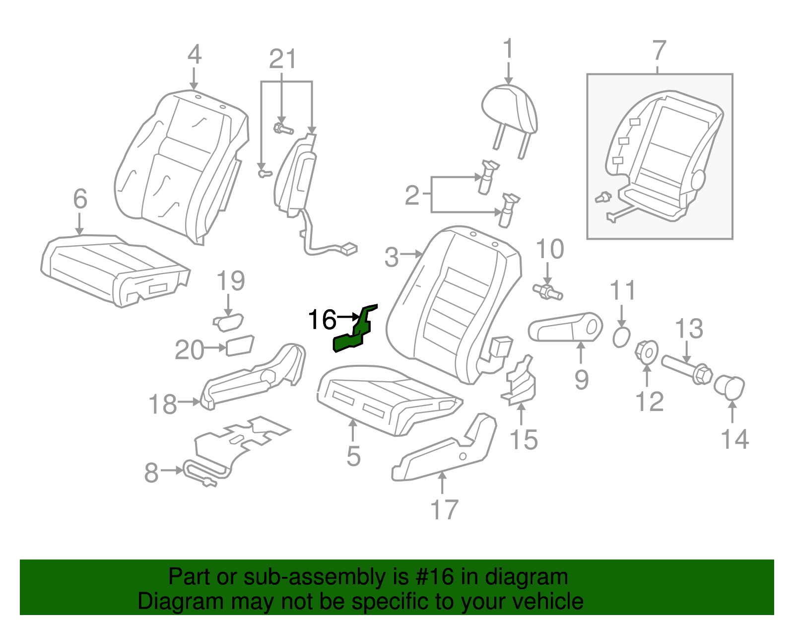 81237-SNA-A01ZB - 2007-2011 Honda CR-V - Cover R Outer-Reclining (Inner ...