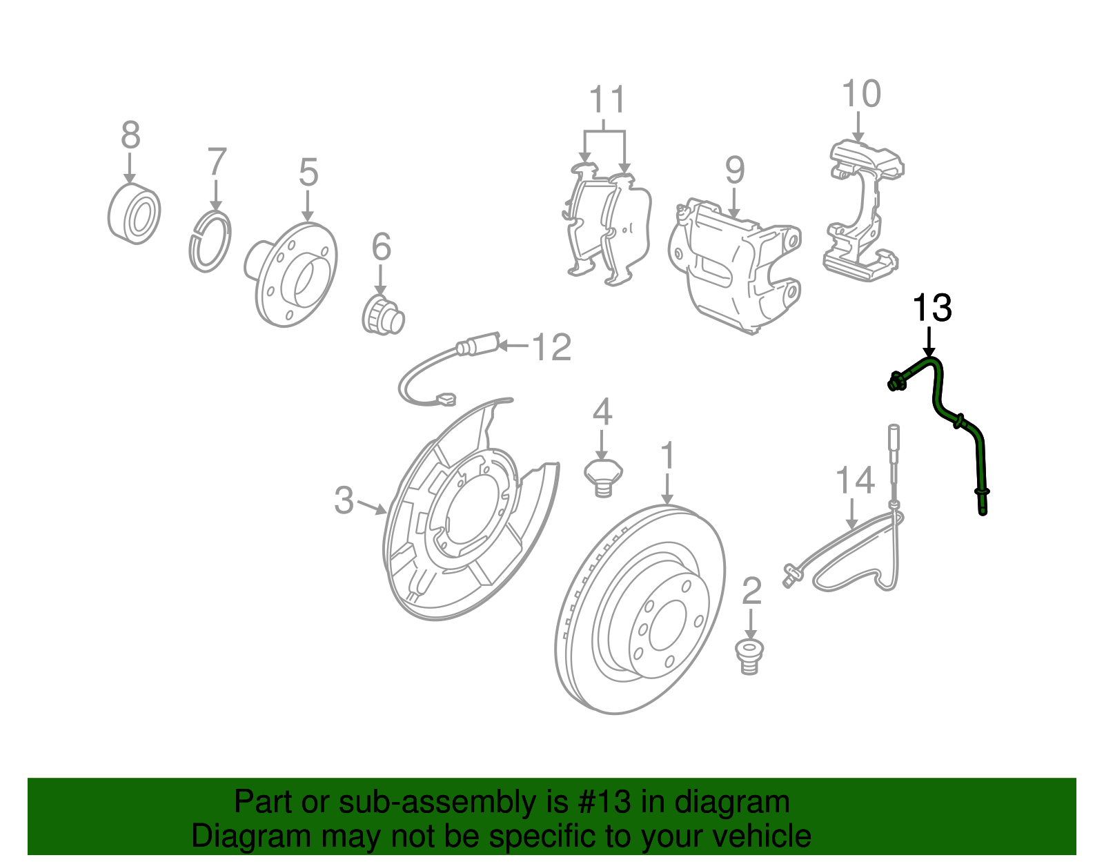 34526870076 - 2006-2013 BMW ABS Sensor (34-52-6-870-076) | BMW of South ...