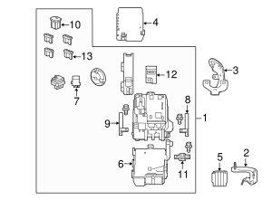 38233-T2A-A01 - Multi-Purpose Fuse 2013-2017 Honda Accord | Honda Parts ...