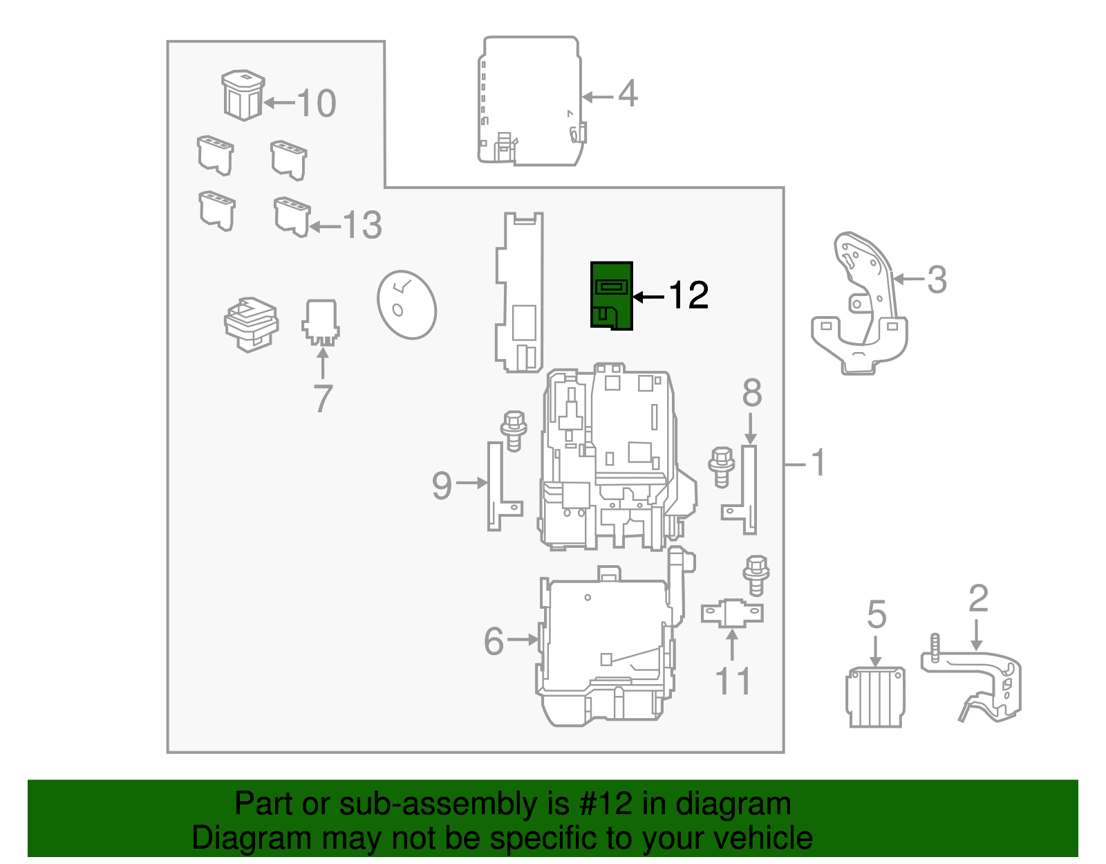 2013-2017 Honda Accord Genuine 13-17 Honda Accord Battery Sensor ...