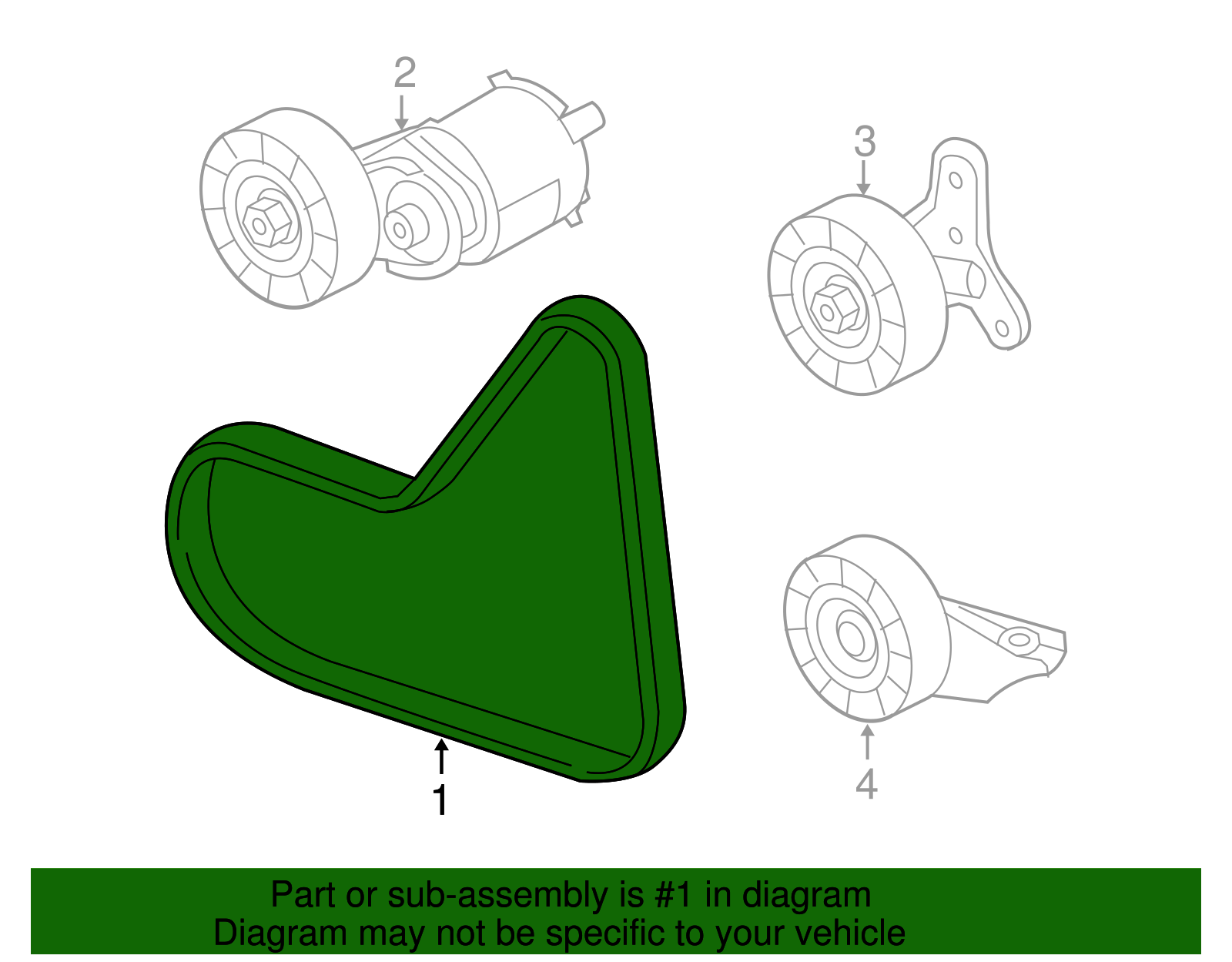 2005-2014 Volkswagen Serpentine Belt 07K-145-933-E | VW Direct Parts