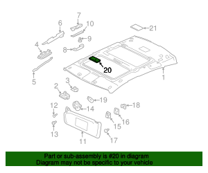 C2D19845AMN - Sun Visor Mirror 2010-2019 Jaguar | AutoNationParts.com