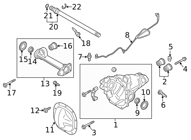 2007-2024 Ford Differential Assembly FL3Z-4026-C | OEM Parts Online