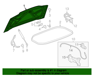 23355657 - Trunk Lid 2014-2019 Chevrolet Corvette | Gateway Buick GMC Parts