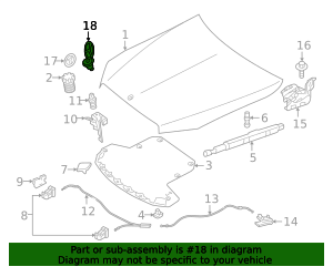 2021-2023 Mercedes-Benz Hood Emblem 2138170801 | AutoNationParts.com