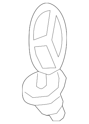 213-817-08-01 - Hood Emblem 2021-2023 Mercedes-Benz | Mercedes-Benz USA ...