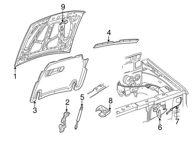 1998-2005 Ford Latch F87Z-16700-AA | QuirkParts