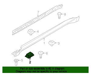 51-71-7-189-259 - Rocker Panel Molding Reinforcement 2008-2014 BMW X6 ...
