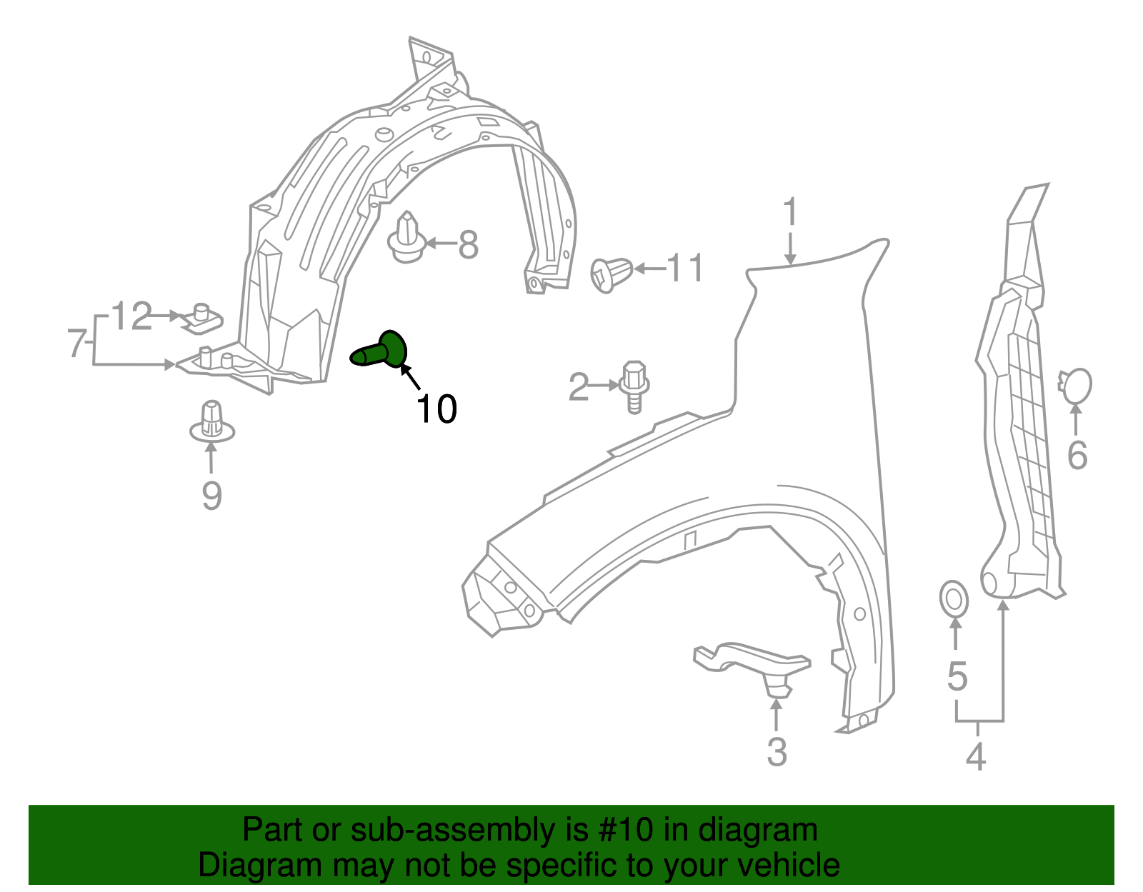 90114-SE0-000 - Fender Liner Screw 2000-2022 Honda | Honda Parts Online