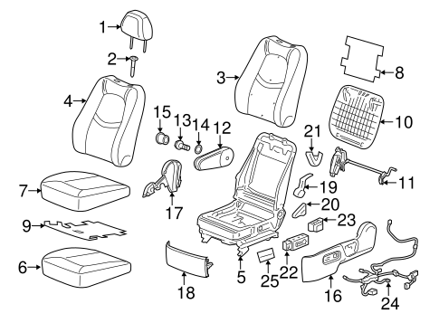 Front Seat Components for 2011 Chevrolet HHR | GMPartsNow