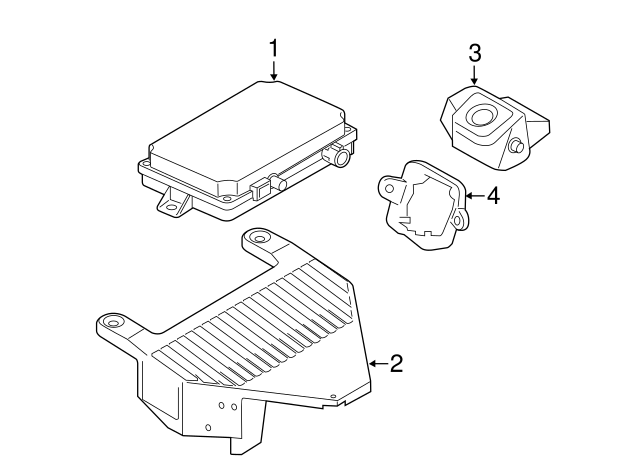 2015-2018 Volvo Rear Camera Bracket 31416601 | TascaParts.com