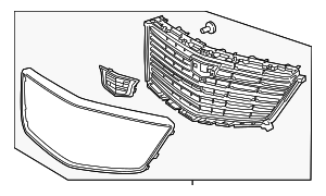 84124491 - Exterior Trim, Grille Package 2018-2019 Cadillac XT5 ...