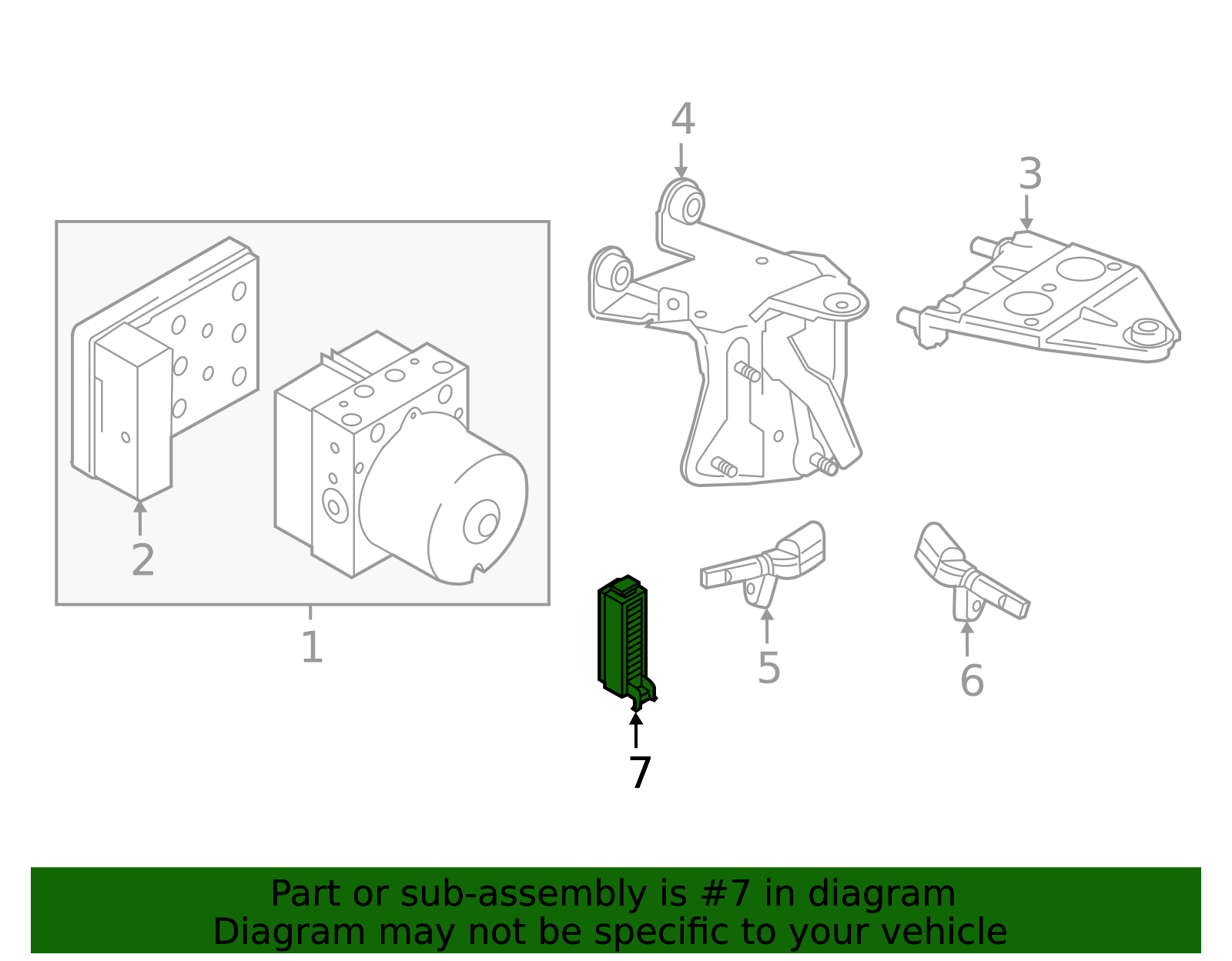 7L0-973-047 - ABS Control Module Connector 2015-2019 Volkswagen ...