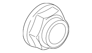 2013-2021 Ford Axle Nut CCPZ-3B477-A | TascaParts.com